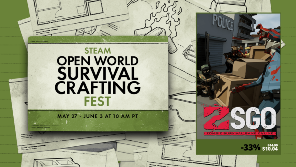 ZSGO is in Steams Open World Survival Crafting Fest 2024!